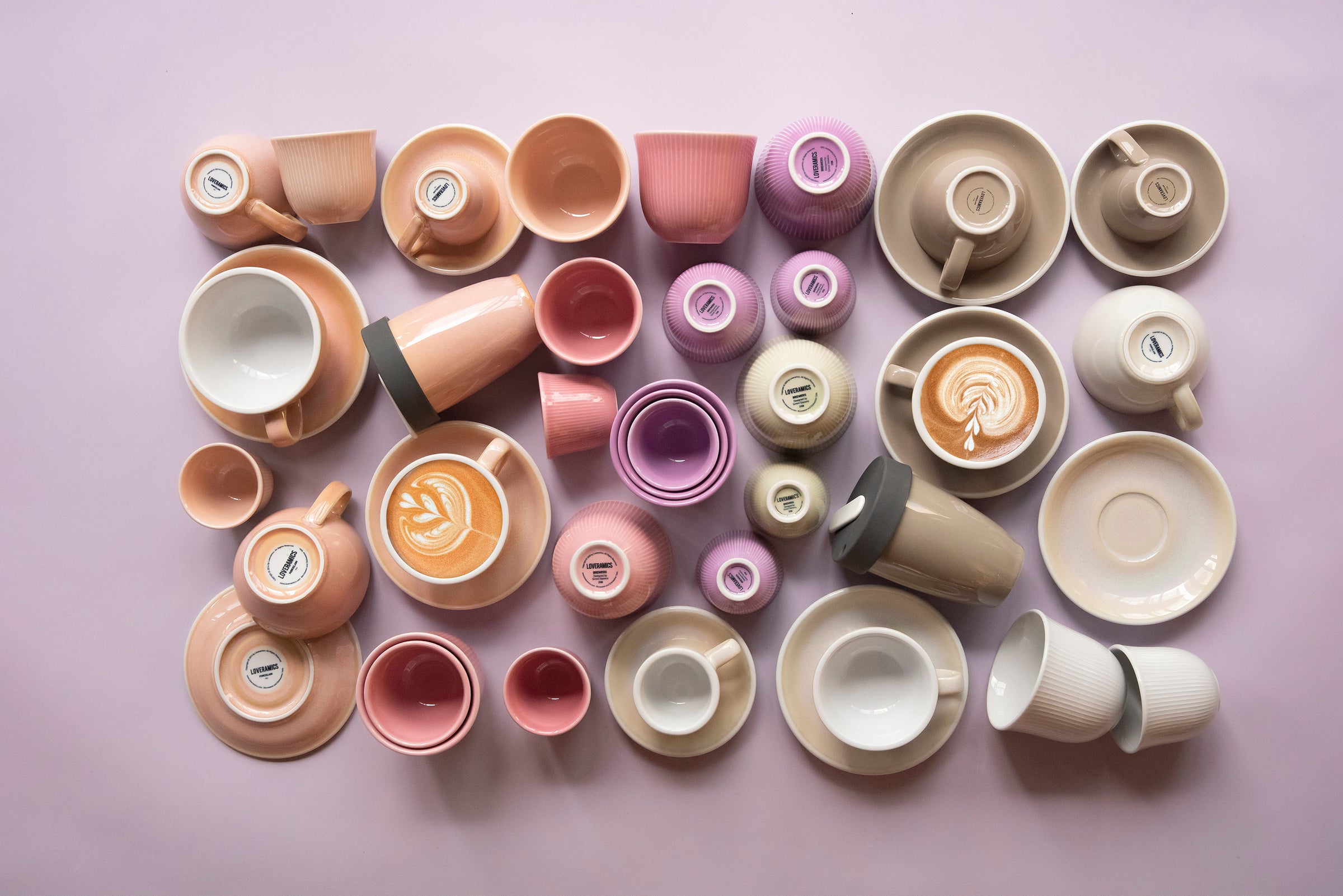 a love for ceramics. World Latte Art Championship official cups.