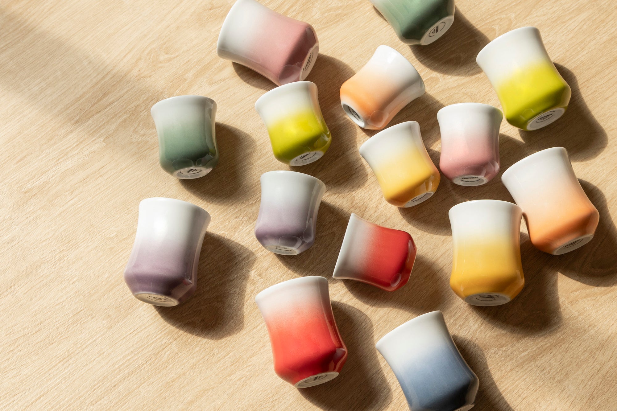 a love for ceramics. World Latte Art Championship official cups.