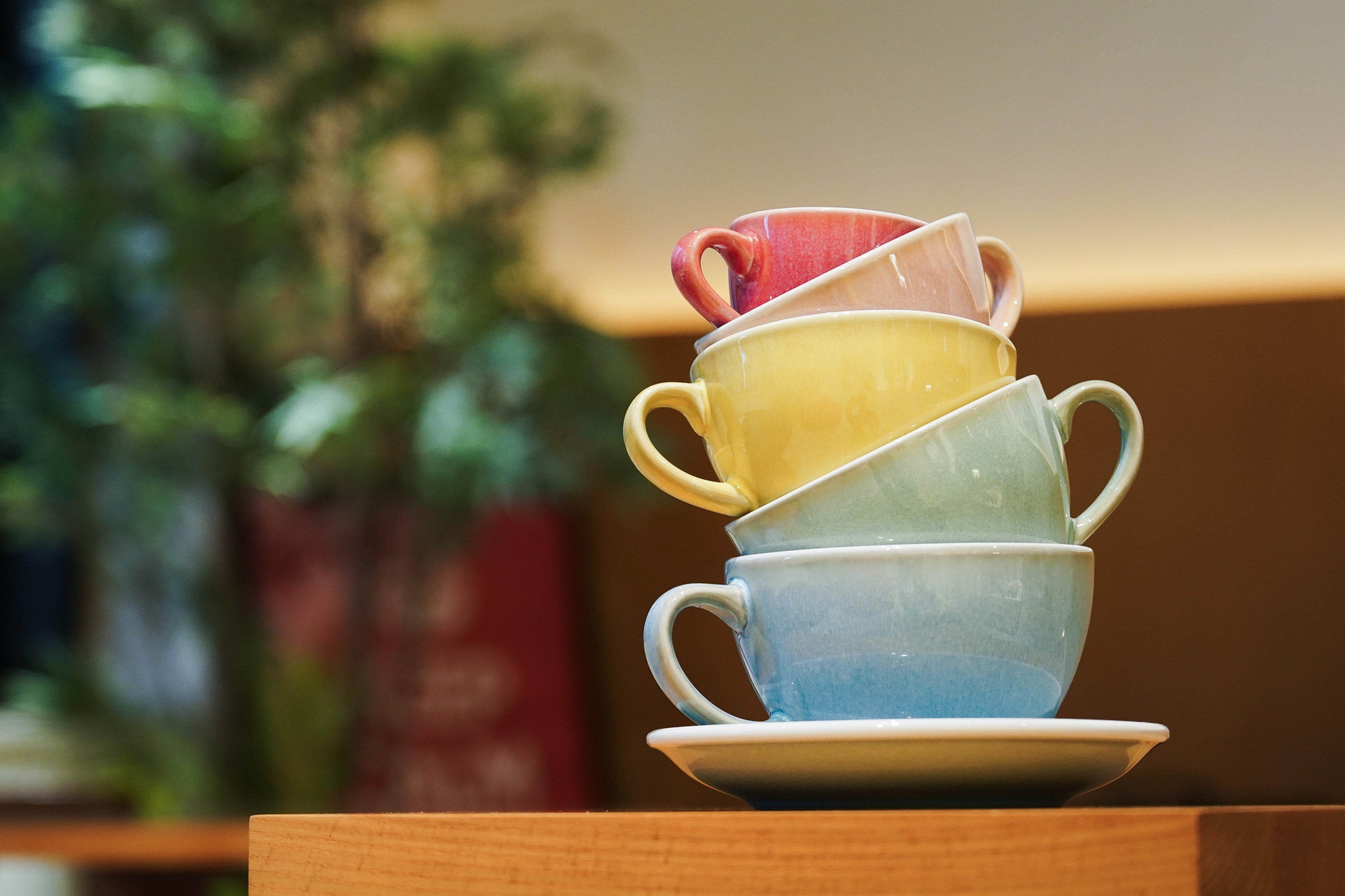 a love for ceramics. World Latte Art Championship official cups.
